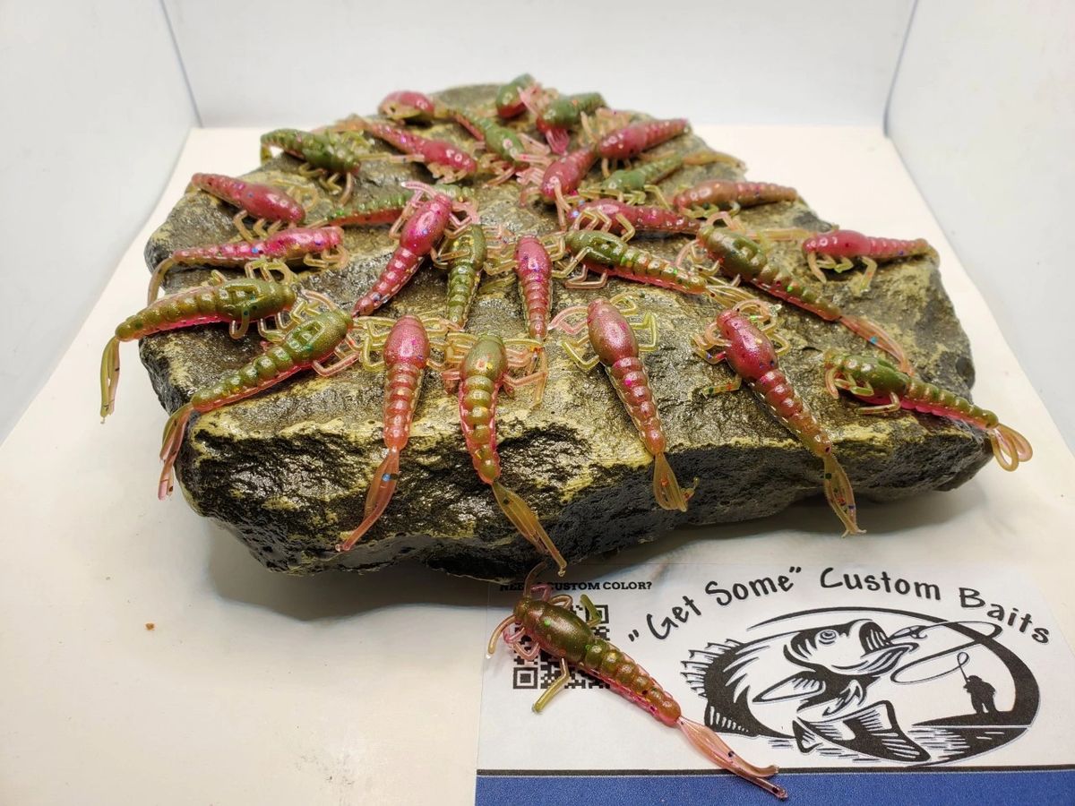 2" MAYFLY SOFT PLASTIC FISHING BAIT IN DUAL NATURAL COLORS