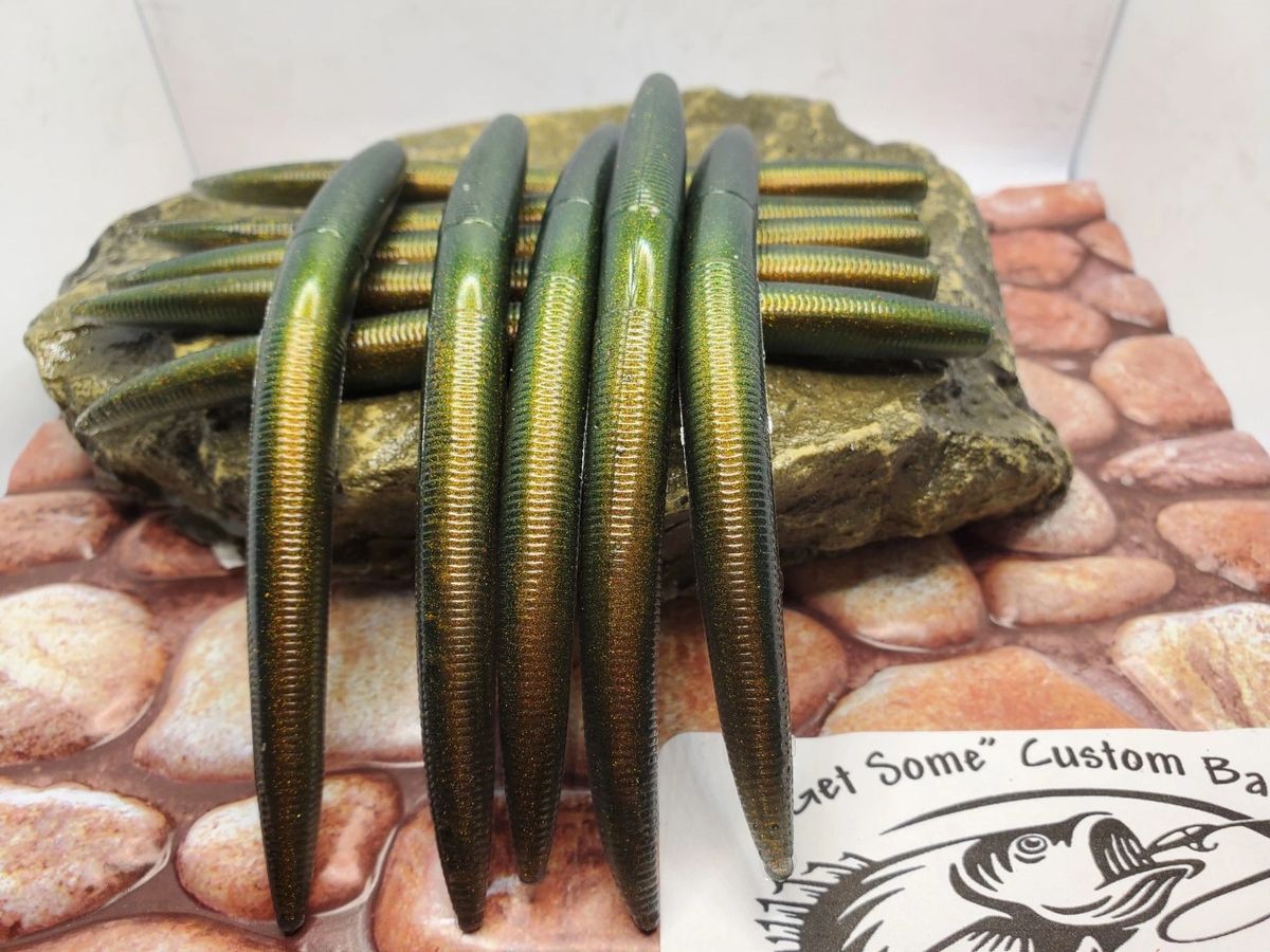 # 250 count 5" Senko - style stick worm in chameleon, Bulk- #250 count bag