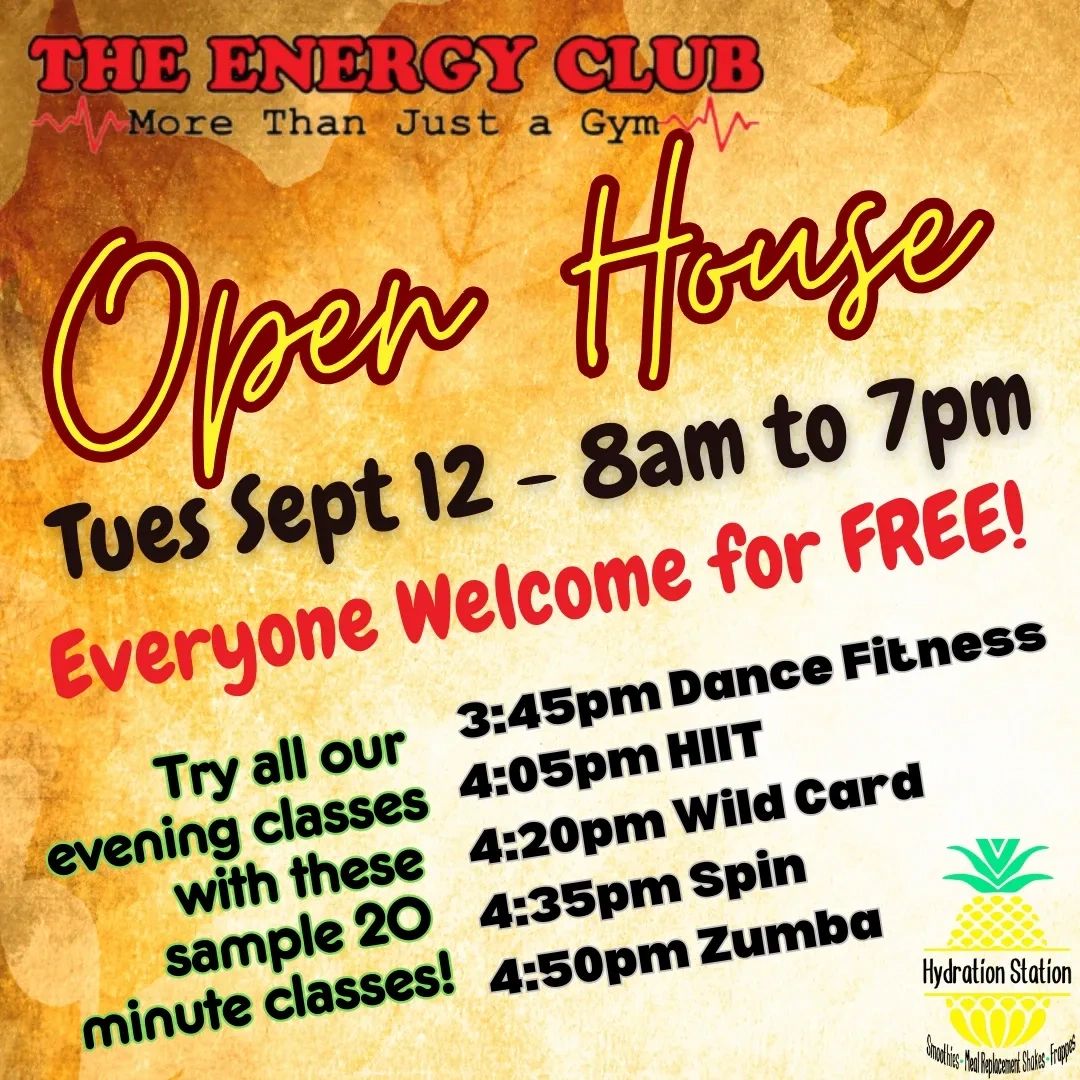 The Energy Club - Fitness Center; Health Club, Child Care