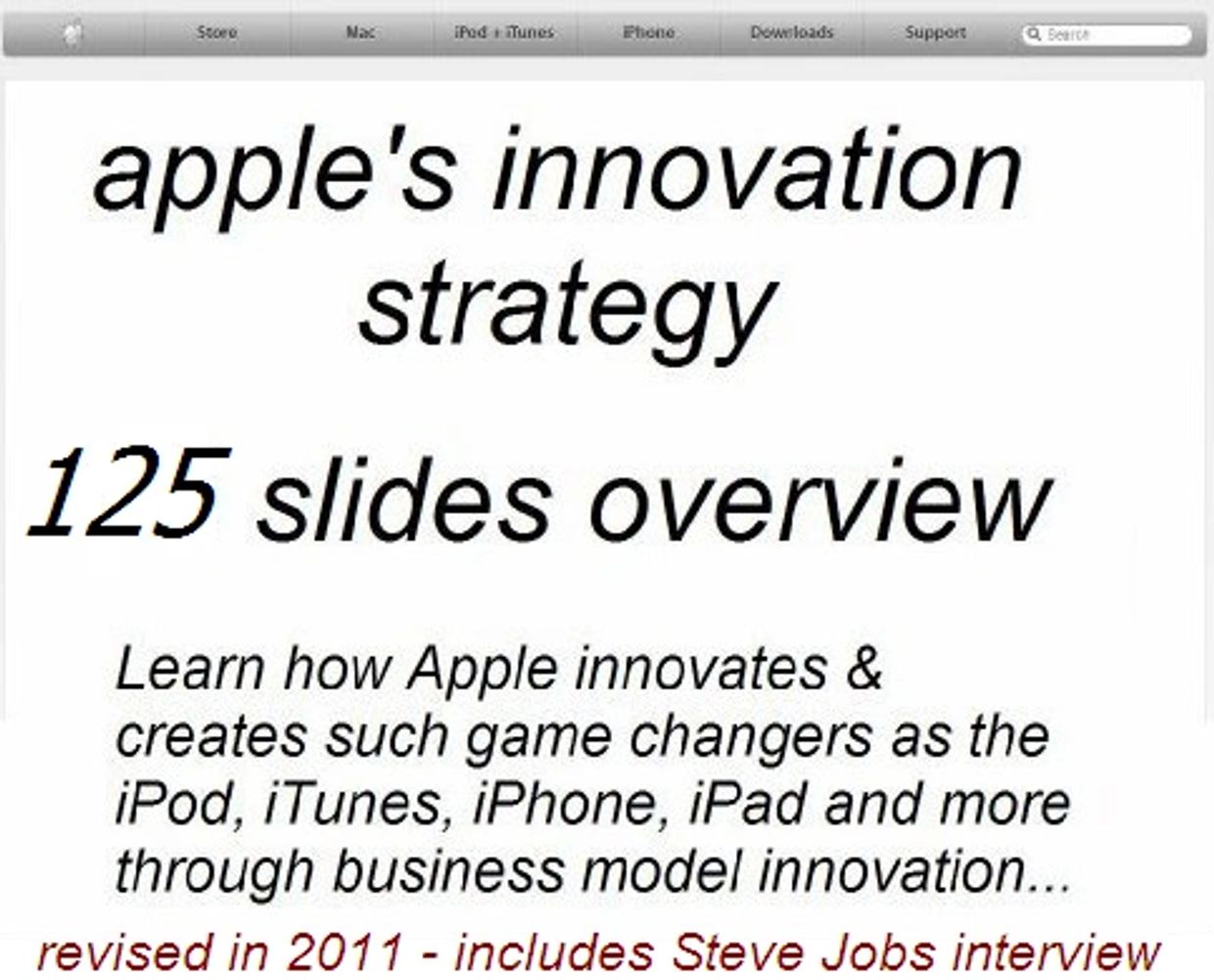 Apple's Innovation Strategy - Innovation eBook, Case study, Insights ... Apple's Innovation Strategy - Innovation eBook, Case study, Insights ...