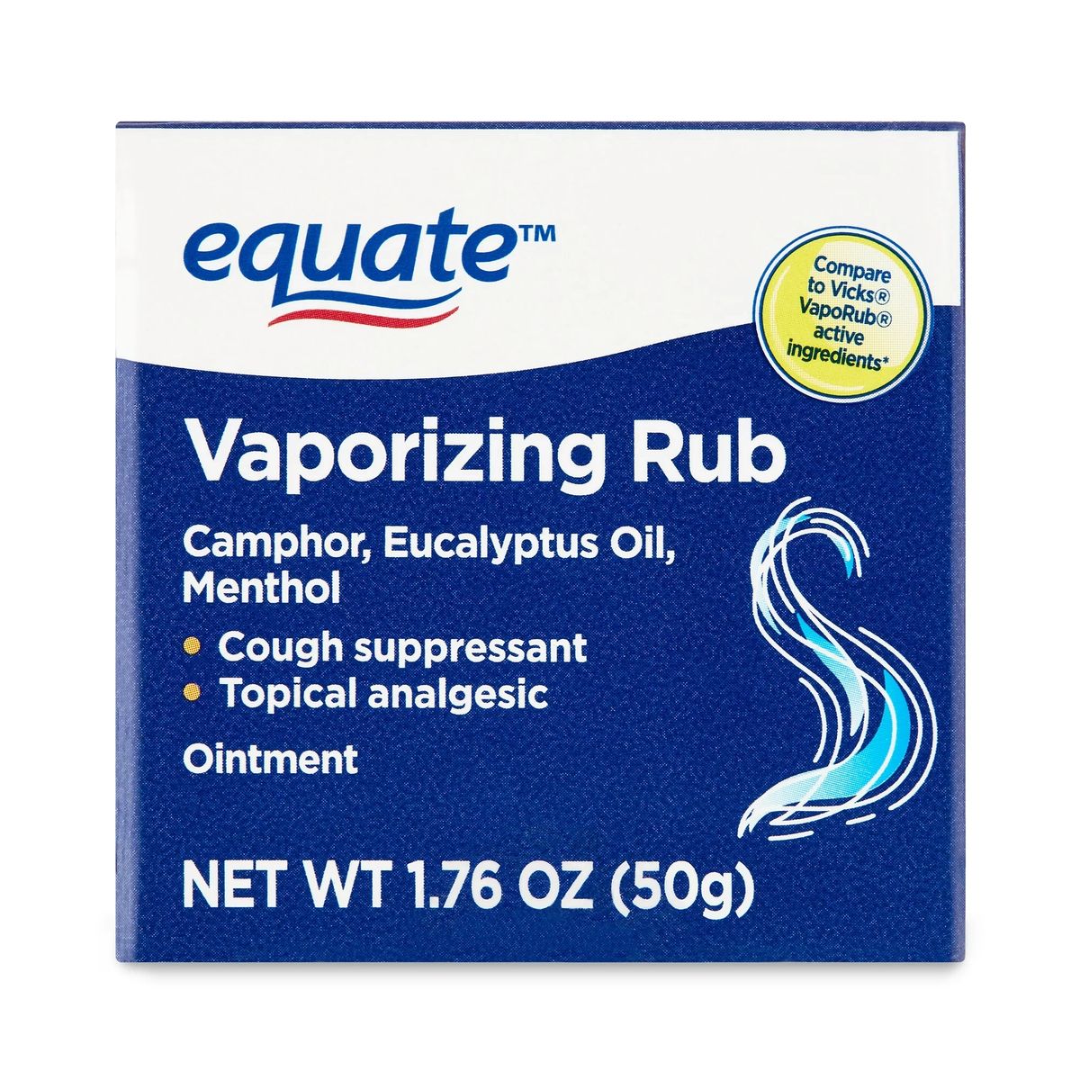 Equate Vaporizing Rub Topical Analgesic & Cough Suppressant Ointment ...