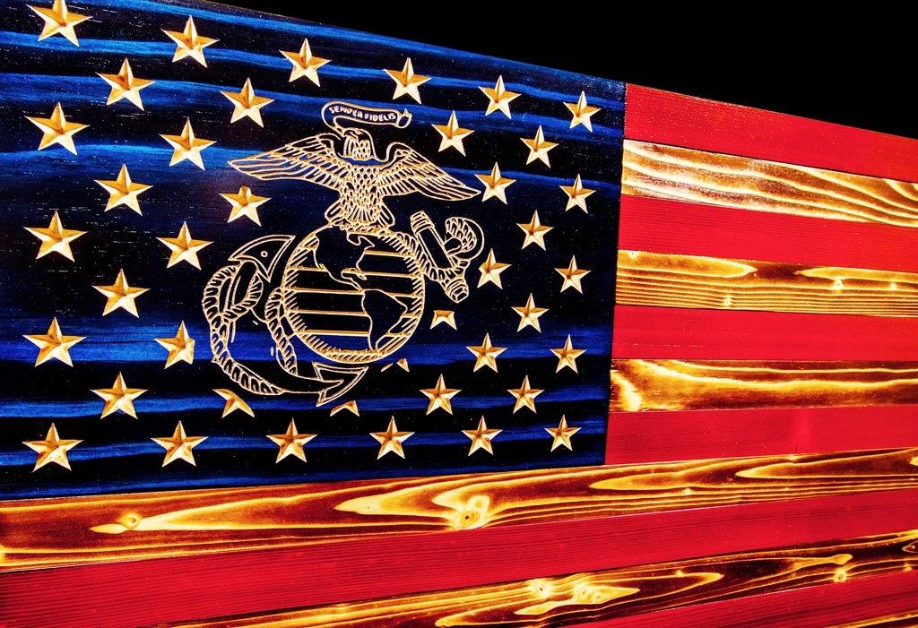 Military American Flags