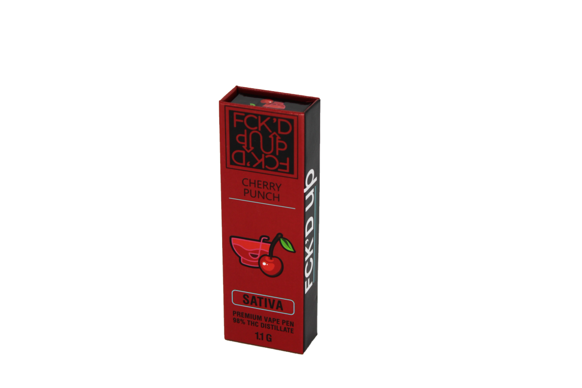 FCK'D UP VAPE PEN - 1000MG THC - CHERRY PUNCH (SATIVA)