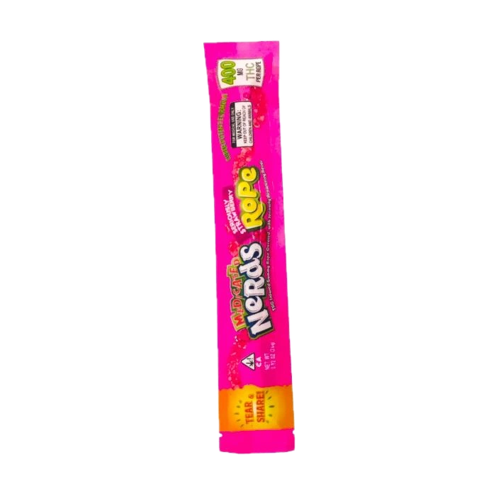 Nerds Rope, Seriously Strawberry, 400mg THC
