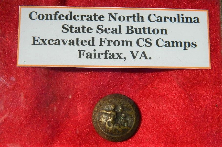 Very Nice North Carolina State Seal Coat Button