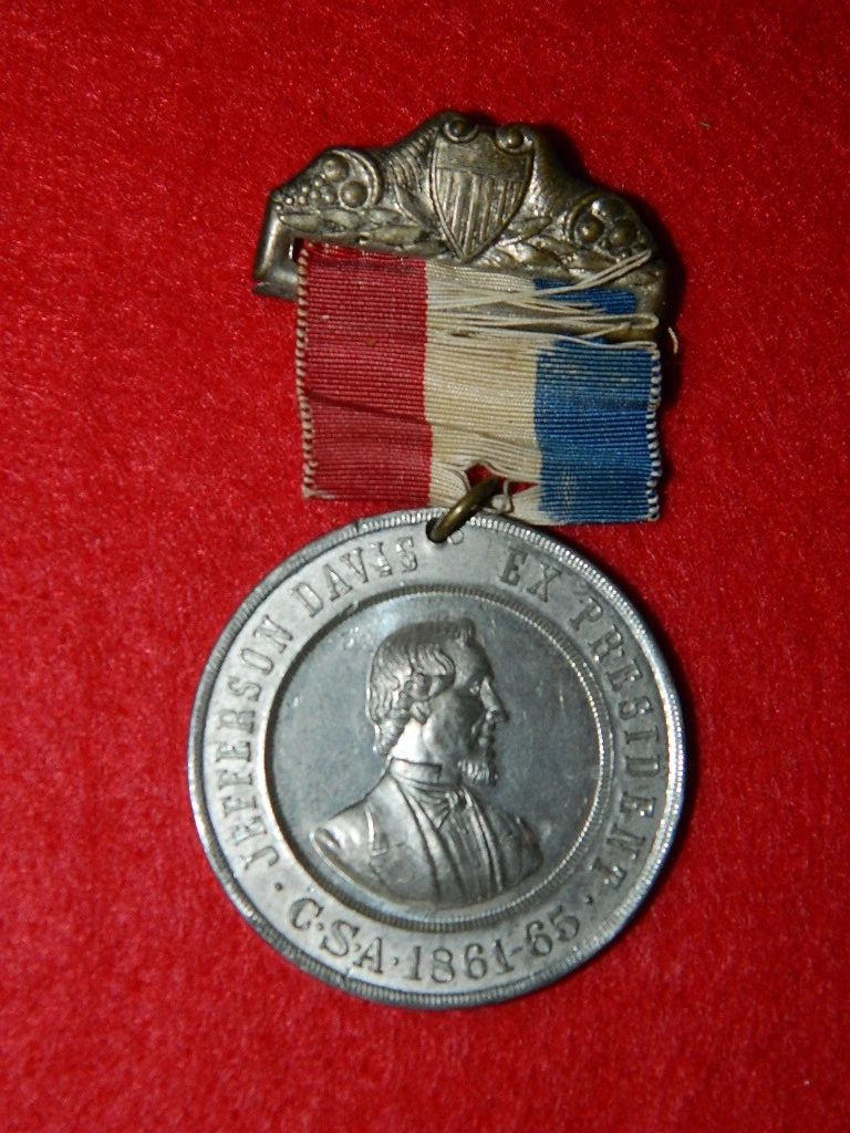 Confederate Veterans Georgia State Reunion 1887 Coin & Ribbon