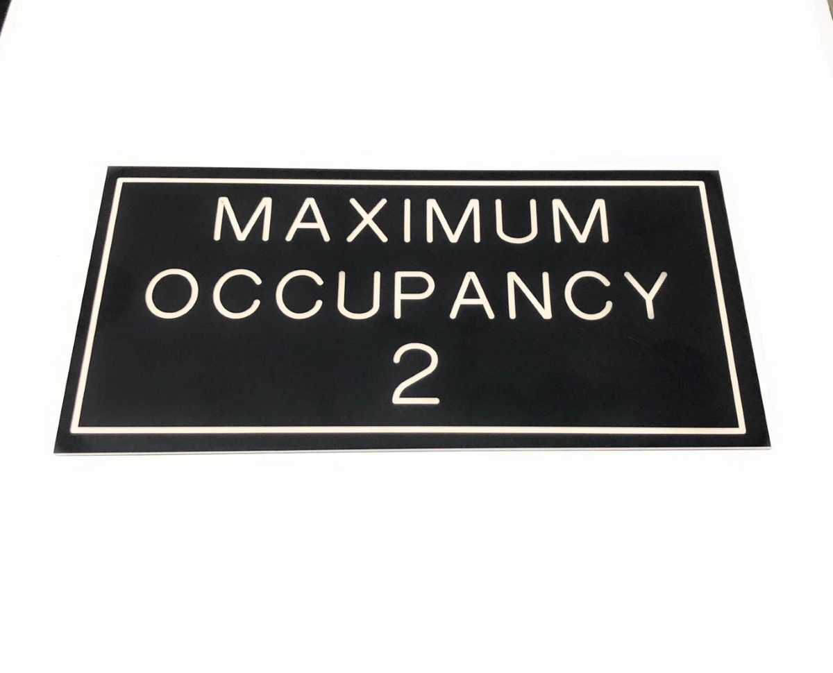 Maximum Occupancy Sign