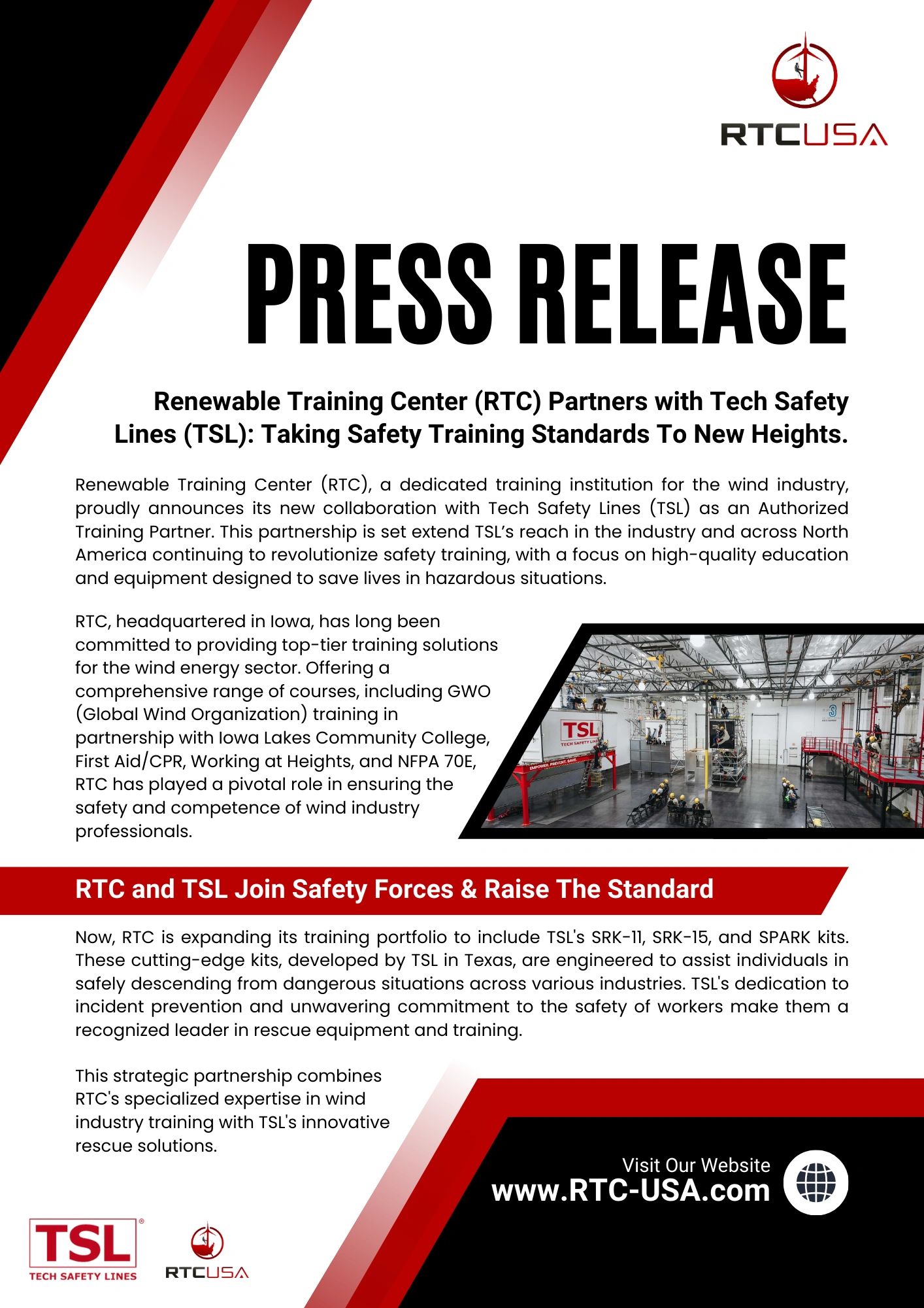 Renewable Training Center and Tech Safety Lines Join Forces