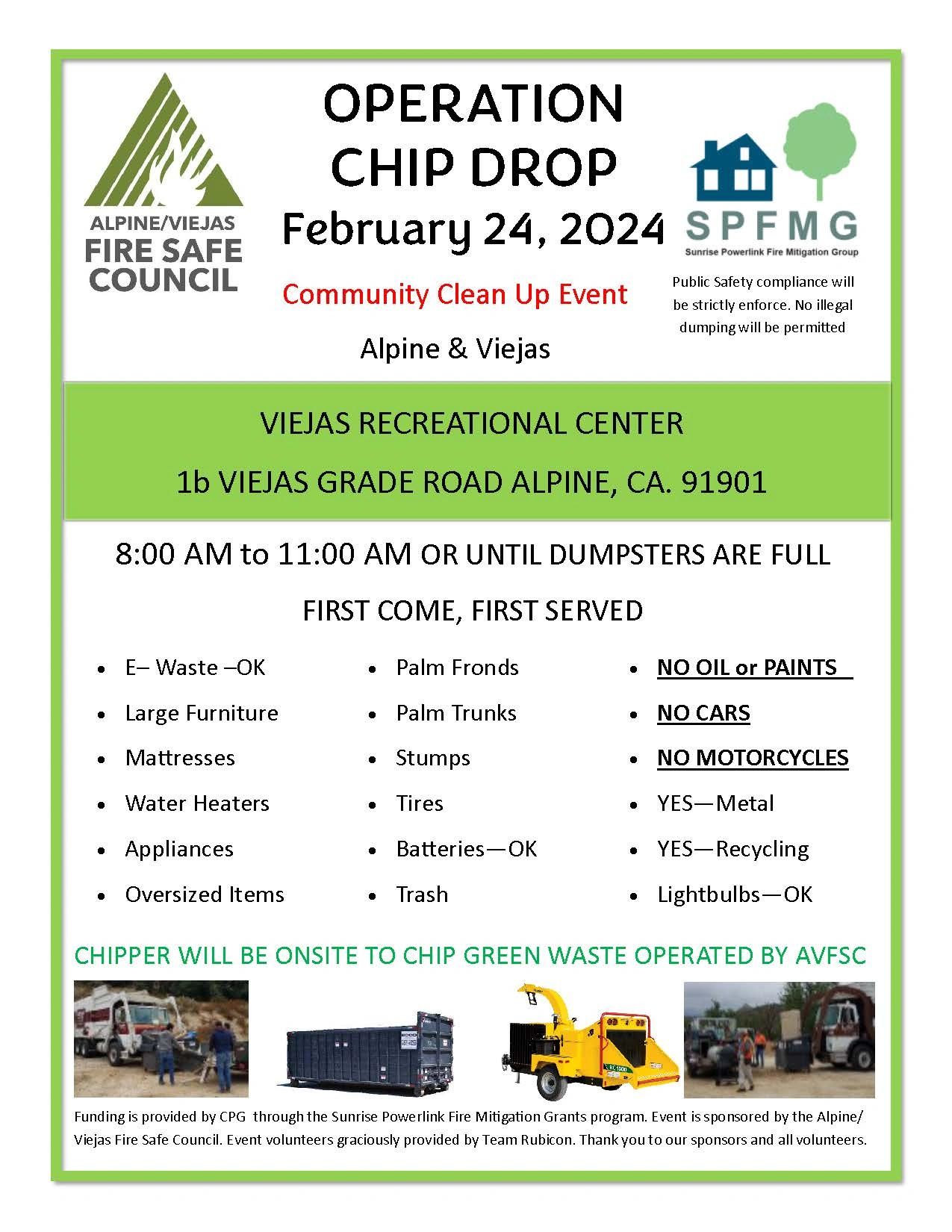 Safe Disposal | Alpine/Viejas Fire Safe Council