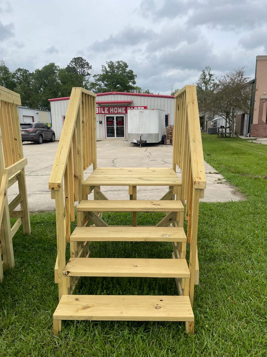 PRETREATED WOOD STEPS