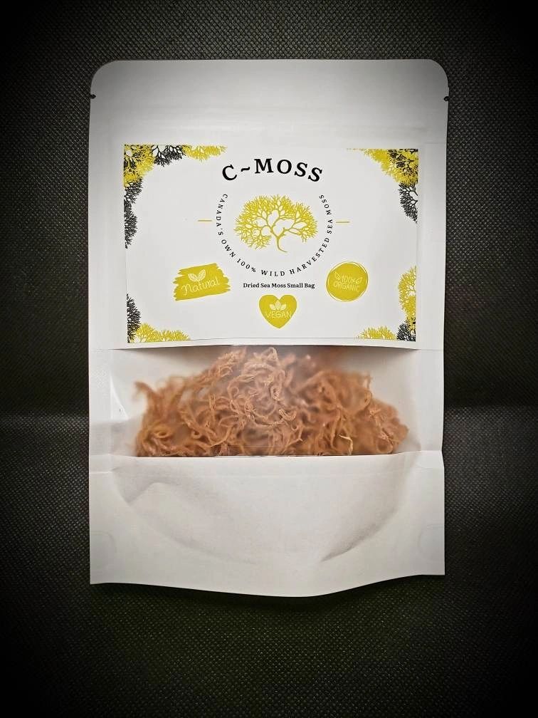 20 Gram's Dried Golden Sea Moss Small Bag