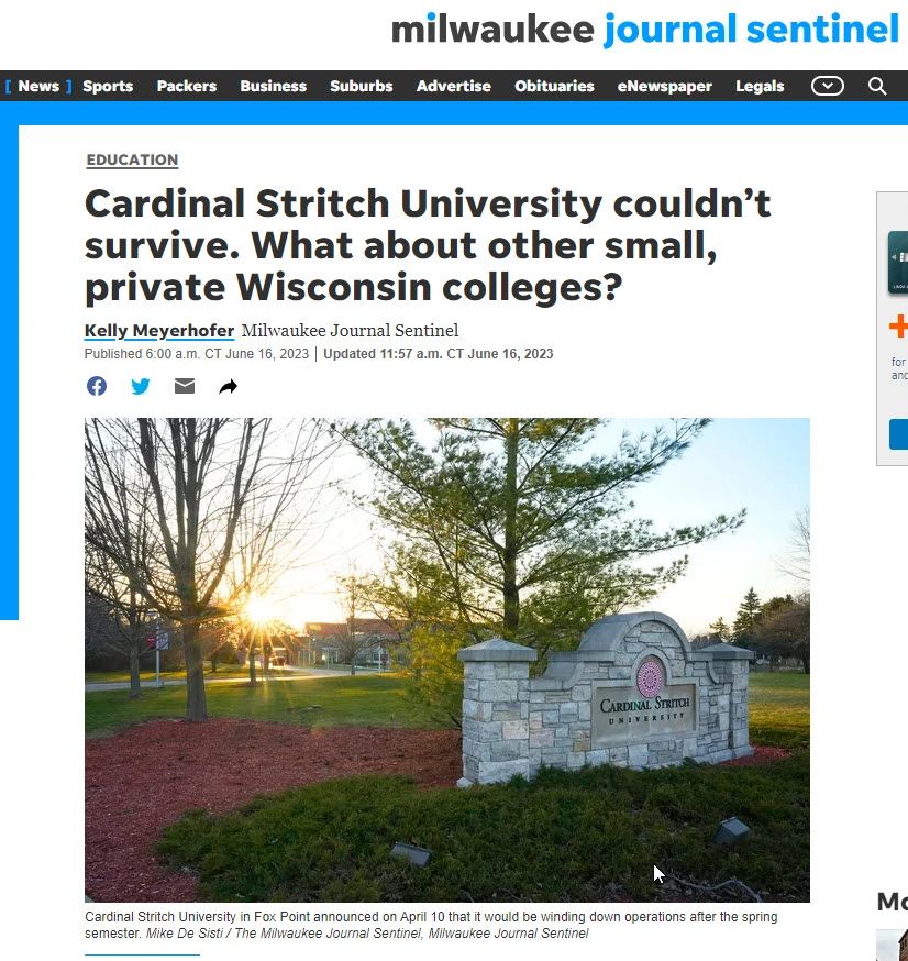 Milwaukee Journal-Sentinel increases pressure on private colleges