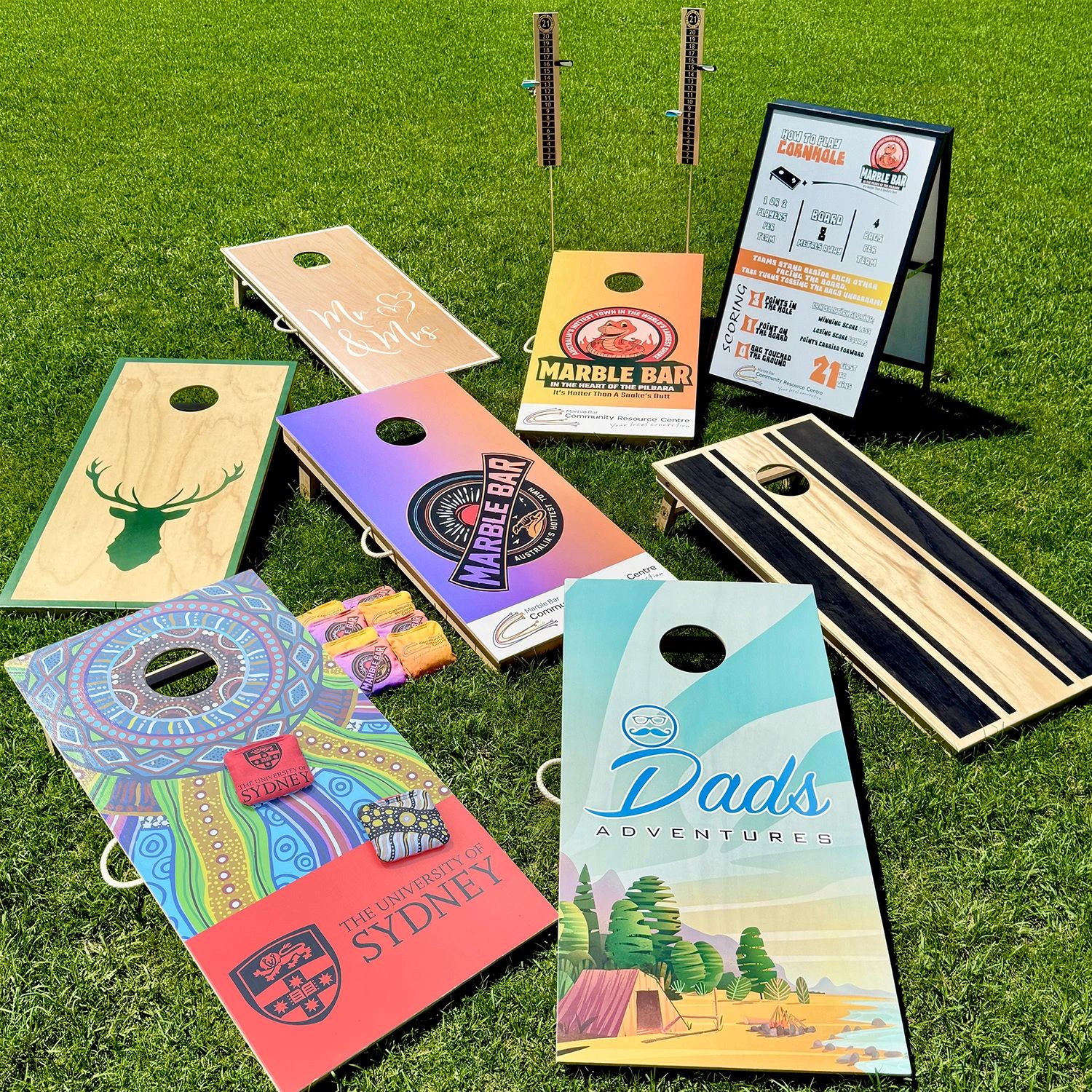 Australian Cornhole Game Sets - Cornhole Boards - Corn Hole Bags