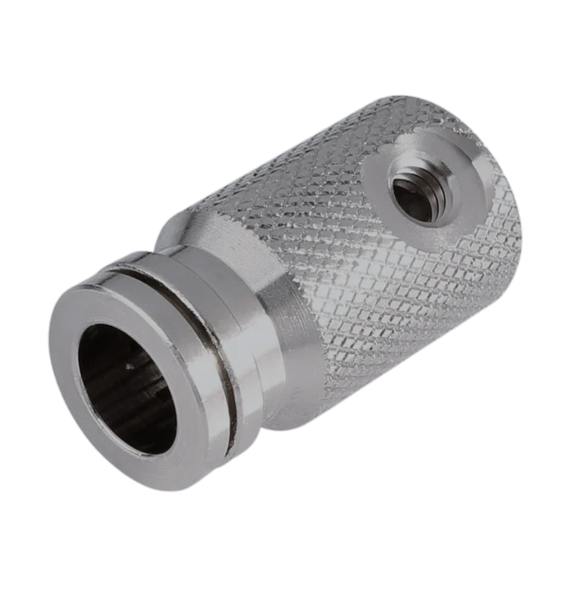 3/8" Slip Lok End Cap w/ 10-24 Tap -Side-