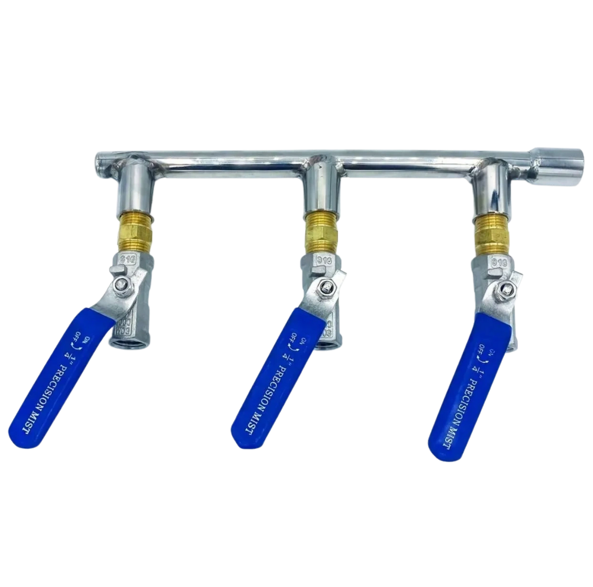 3 Zone Manifold 1/2" tube x 1/4" FNPT w/ Ball Valves