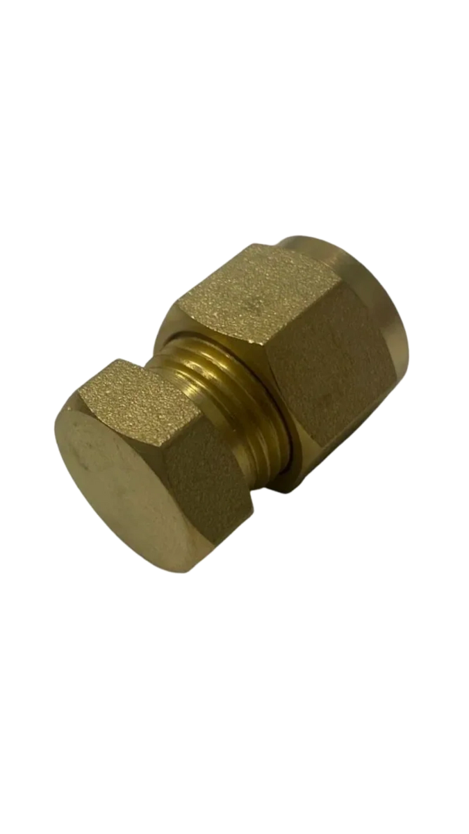 Brass Compression End Cap 1/4"