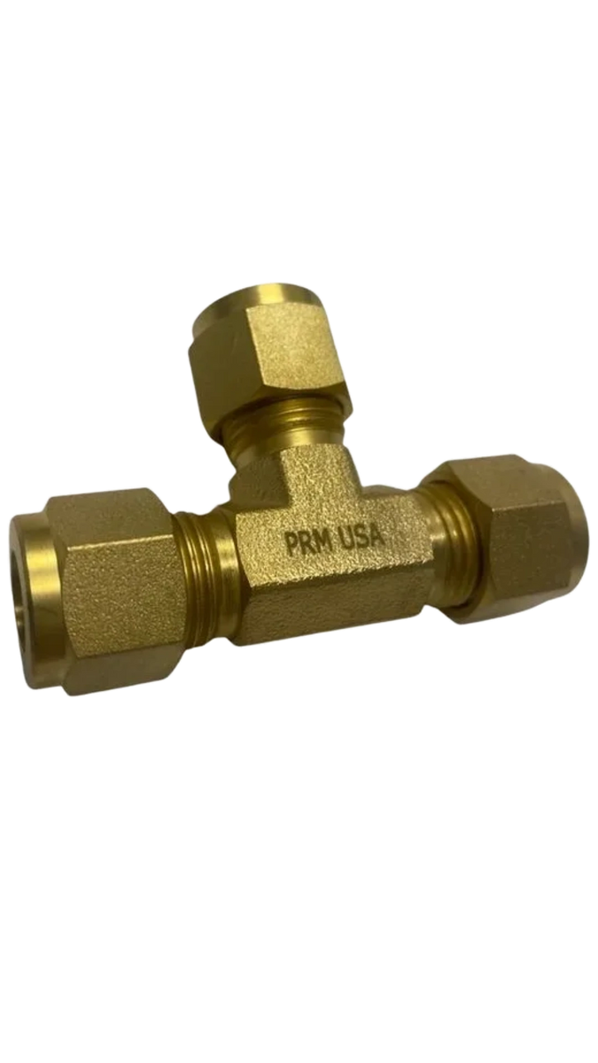 Brass Compression Tee 3/8"