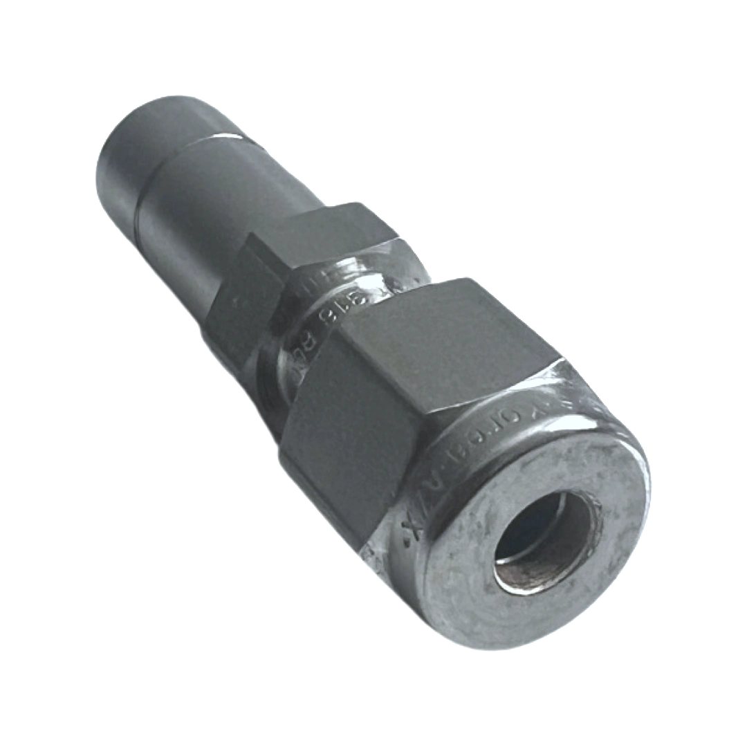 Stainless Steel Compression Tube Stub 3/16" x 3/8" Tube