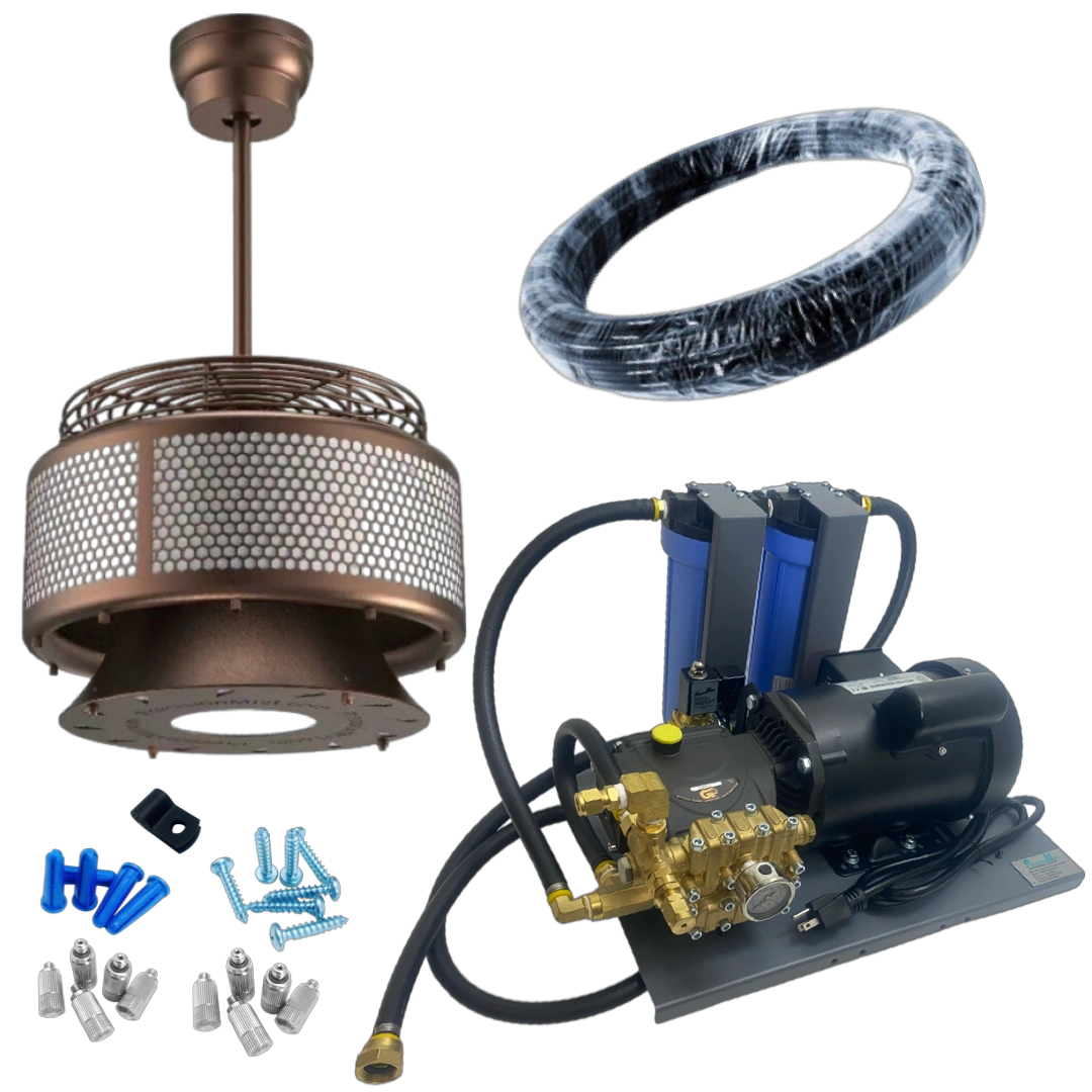 Misting Fan Kit 24” w/ 1000PSI Pump (3)
