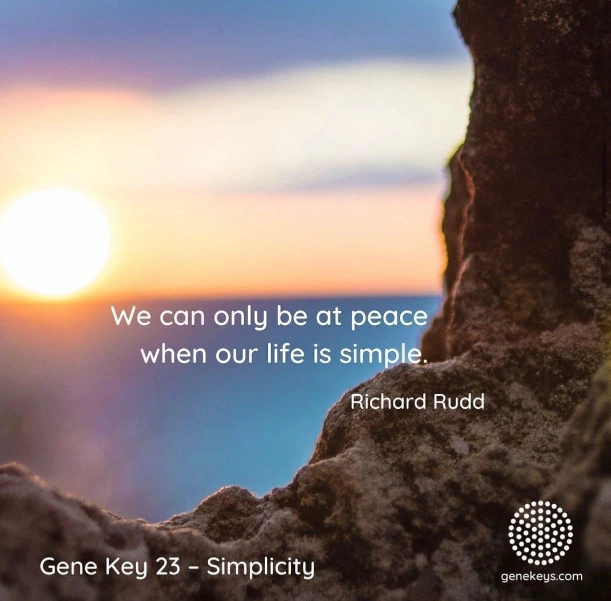 GENE KEY 23: THE ALCHEMY OF SIMPLICITY, MAY 9 – 14, 2024