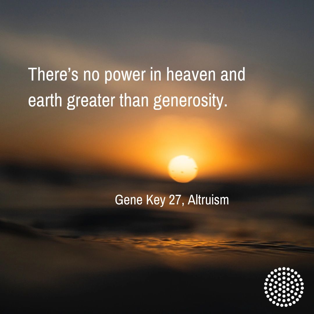 Gene Key 27: Food of the Gods, April 21-27, 2024