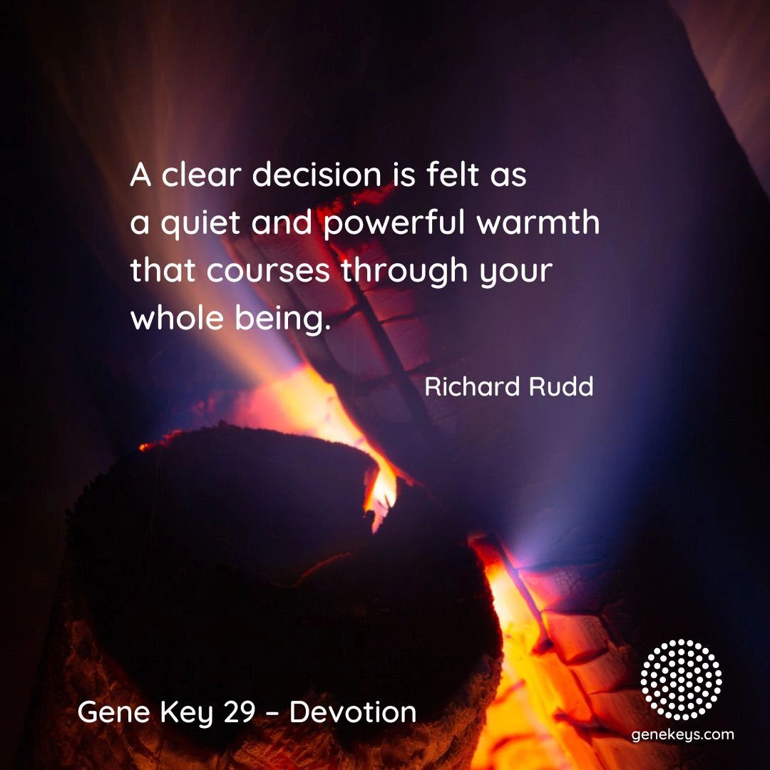 Gene Key 29: The Heart's Pathway, August 17 – 22, 2022