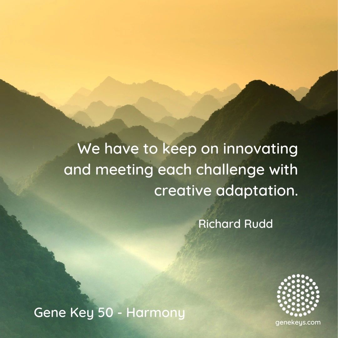 GENE KEY 50: COSMIC ORDER, October 20 – 24, 2022