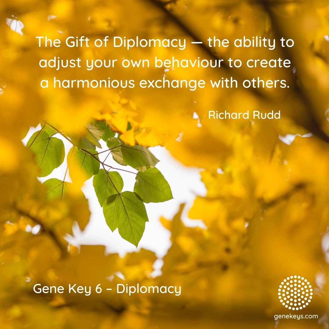 Gene Key 6: The Path to Peace, Sept 15th – 20st, 2021