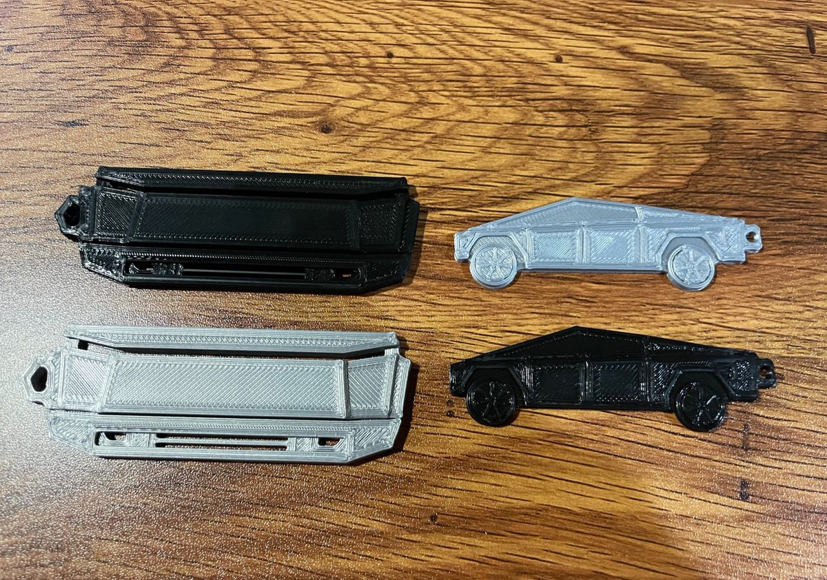 Tesla Cybertruck Key Chain Set