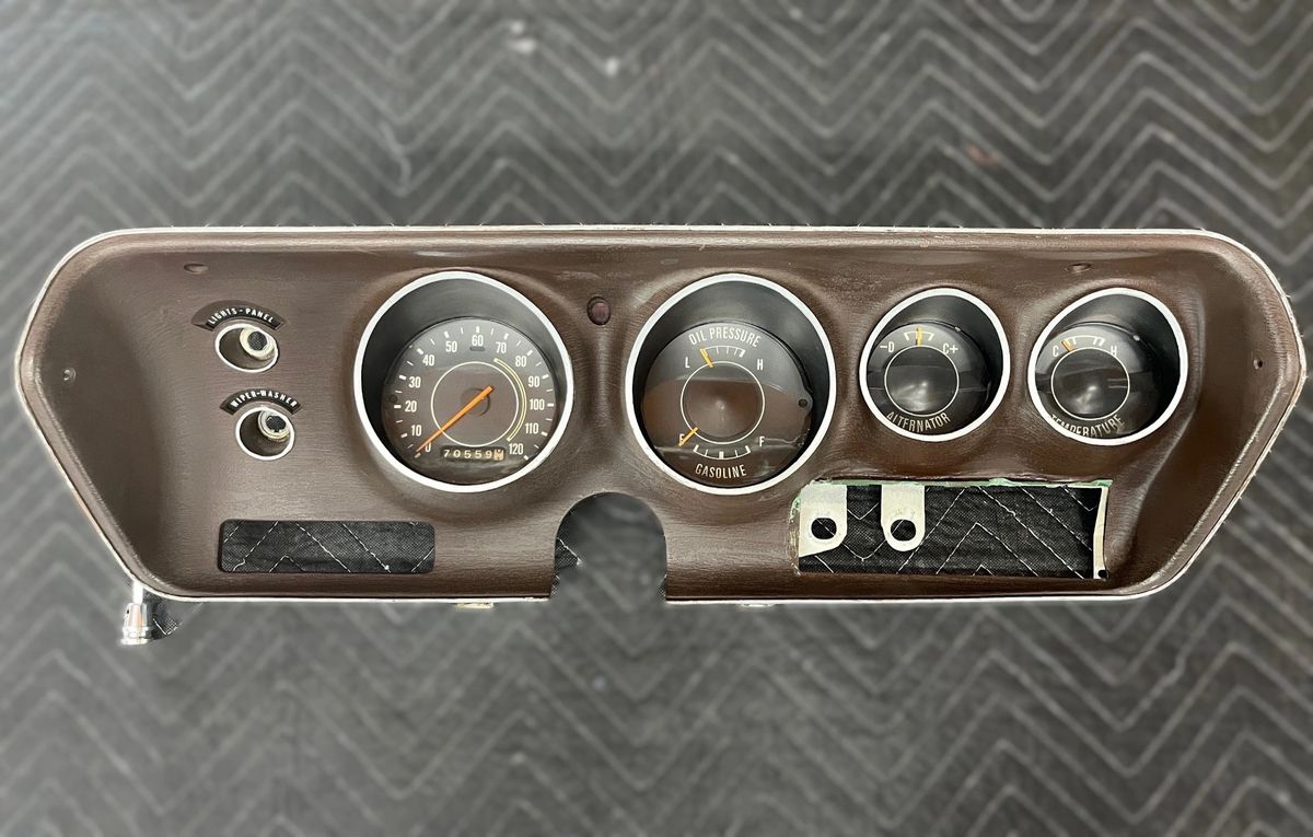 1971-74 MOPAR B-BODY CHARGER ROAD RUNNER RALLYE GAUGE INSTRUMENT CLUSTER