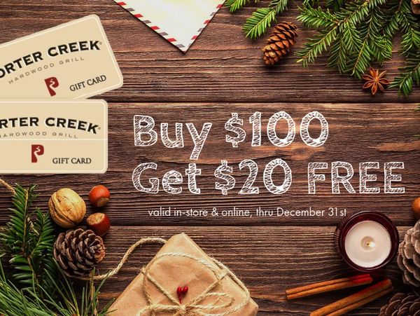 Porter Creek Hardwood Grill: Contemporary American Restaurant