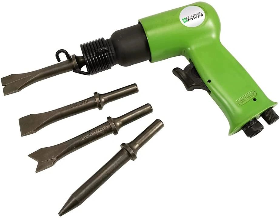 DP Dynamic Power Short Barrel Air Hammer Kit 4-Chisels D319115