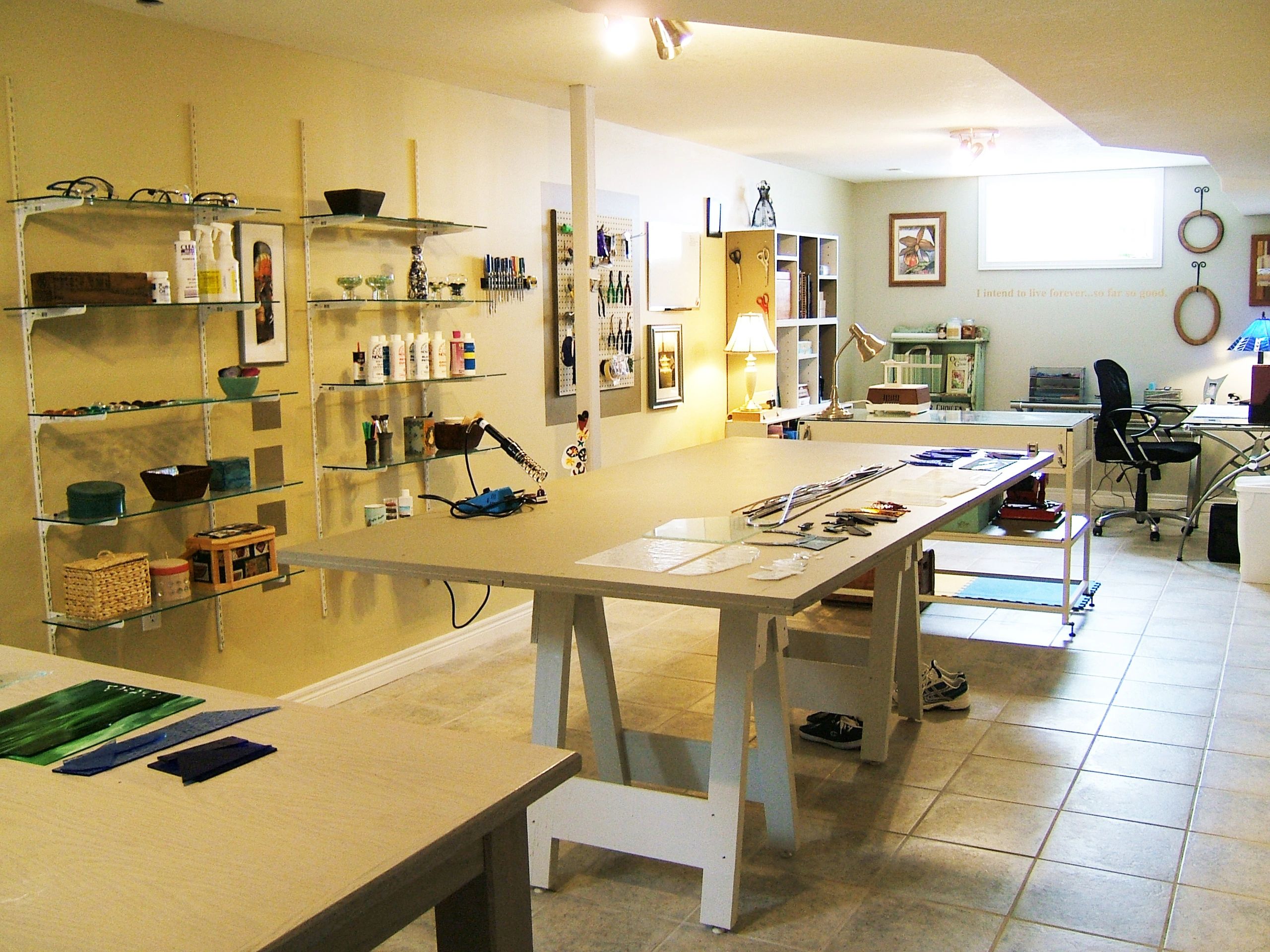 Stained Glass Workshop Plans A Stained Glass Workshop Table Features A