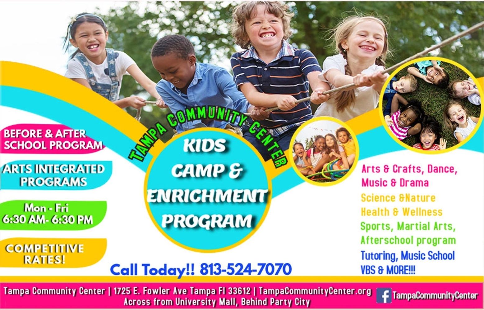 Tampa Community Center - Summer Camp, Enrichment Program, Tutoring