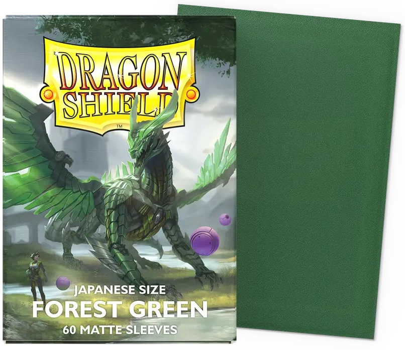 Japanese Matte Forest Green - Dragon Shield Sleeves