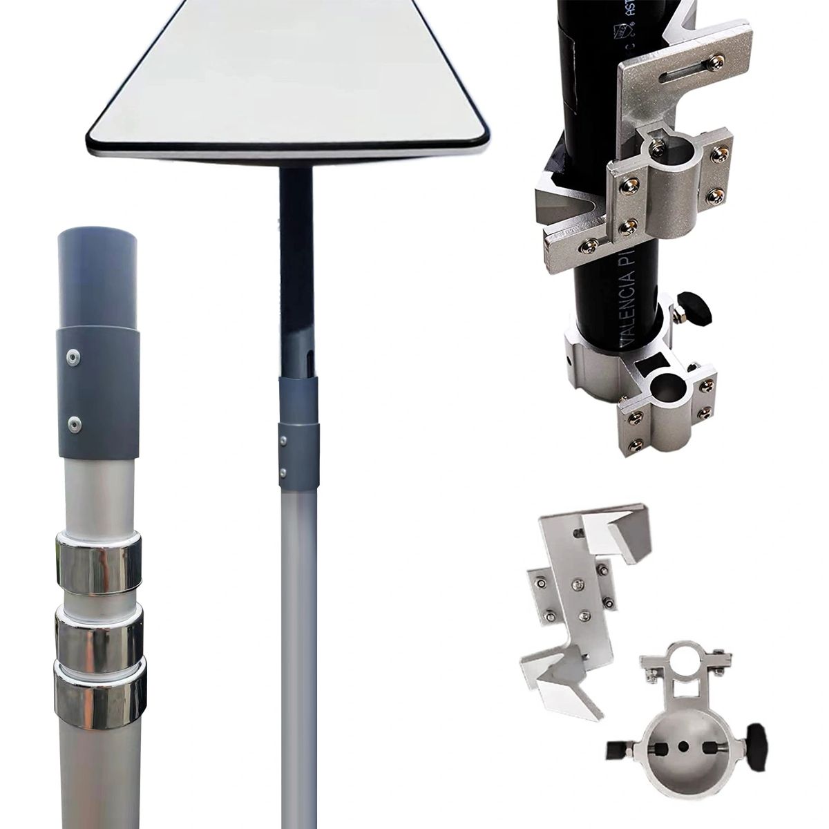 Starlink Gen2 Adpater with 10' Pole and RV Ladder Mounting Bracket Kit ...