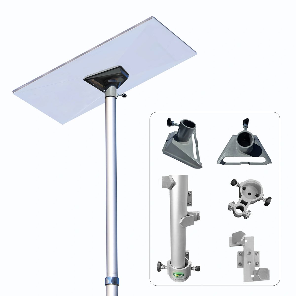 Starlink GEN3 Adapter with 10' pole and RV Ladder Mounting Bracket Kit ...