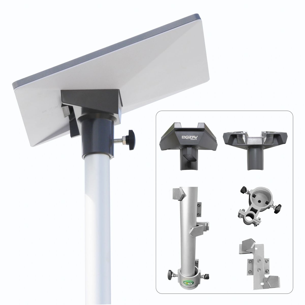 Starlink Mini Adapter with 10' pole and RV Ladder Mount Kit