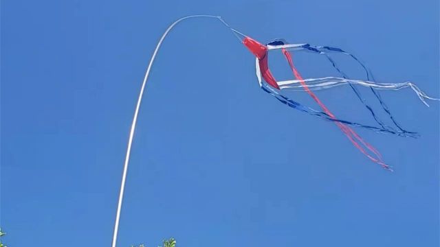 23FT/32FT Fiberglass Telescoping Windsock Pole with Wind Spinner