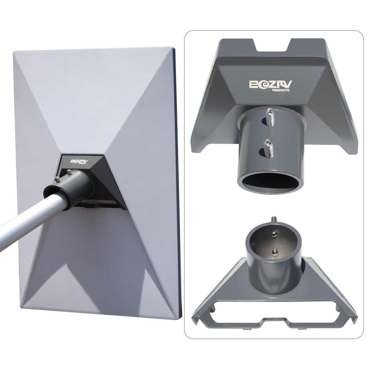 Starlink Gen 3/V3 Pole Adapter, Supports up to 2 inches poles