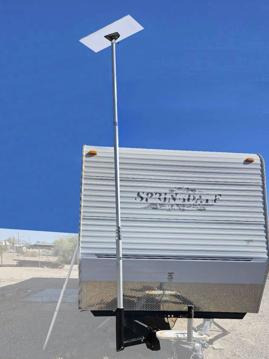 Starlink 10' Pole with GEN3 Adapter and 3-in-1 Frame/Hitch/Bumper Pole ...