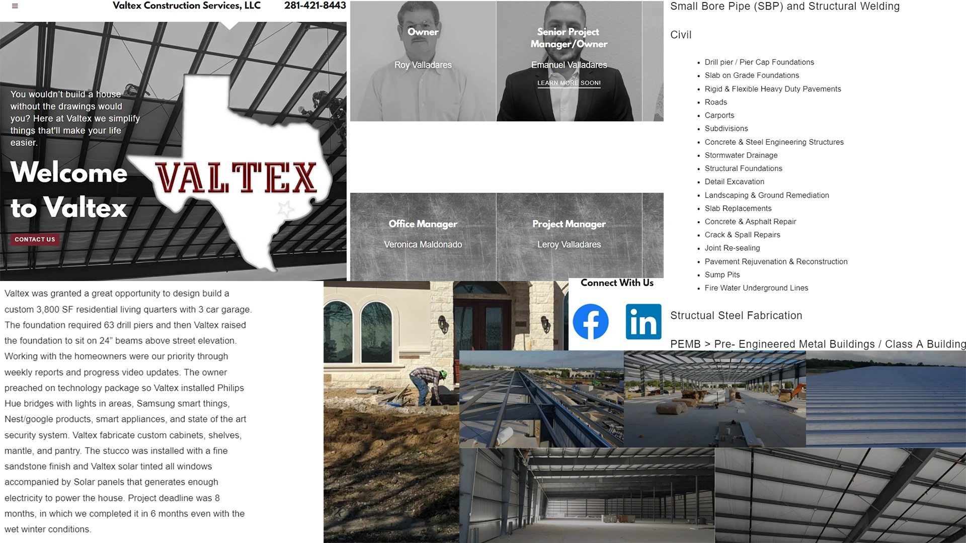 What's New! | Valtex Construction Services, LLC