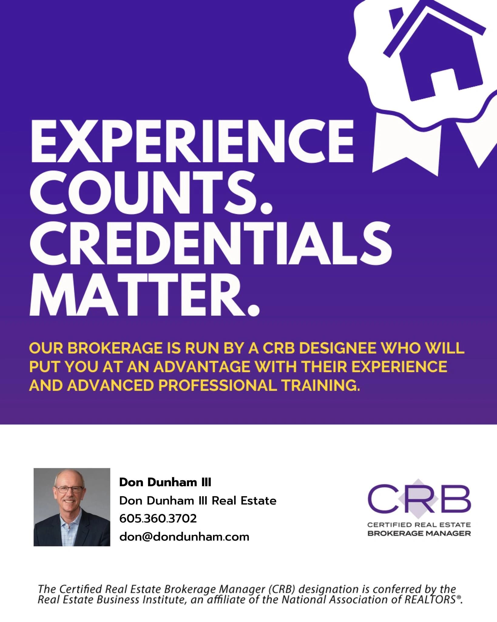 Credentials Matter!