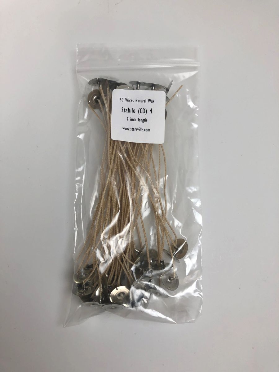 CD 4 (Stabilo) Candle Wicks (7" tall)