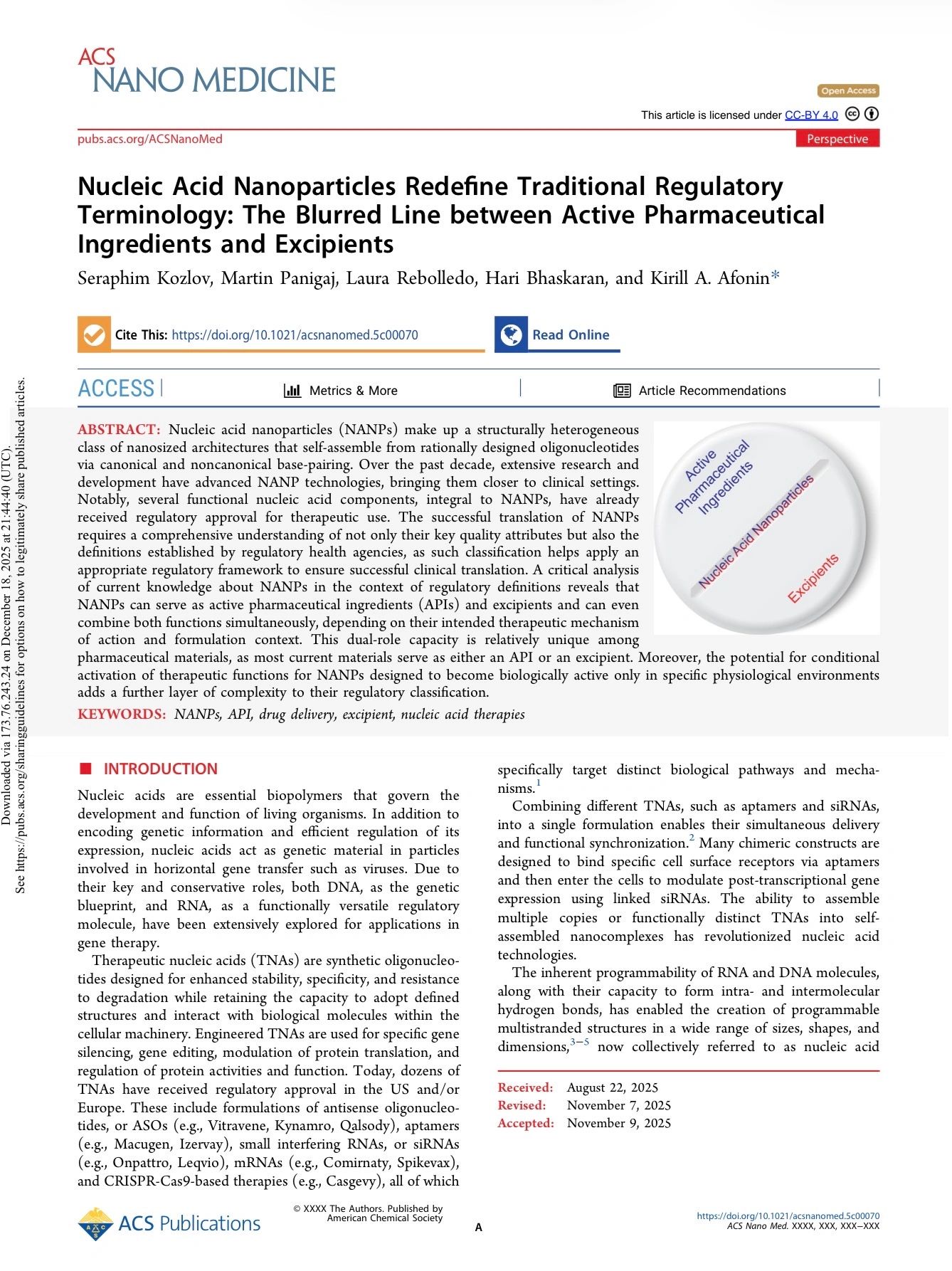 New Paper Reinforces RNA NanoBiotics’ 505(b)(2) Pathway