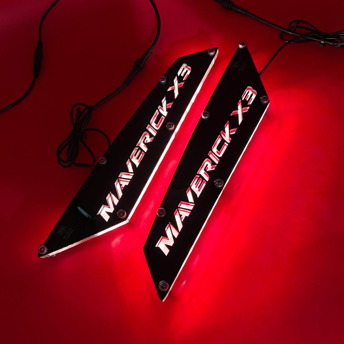 can am maverick X3 custom fender badges