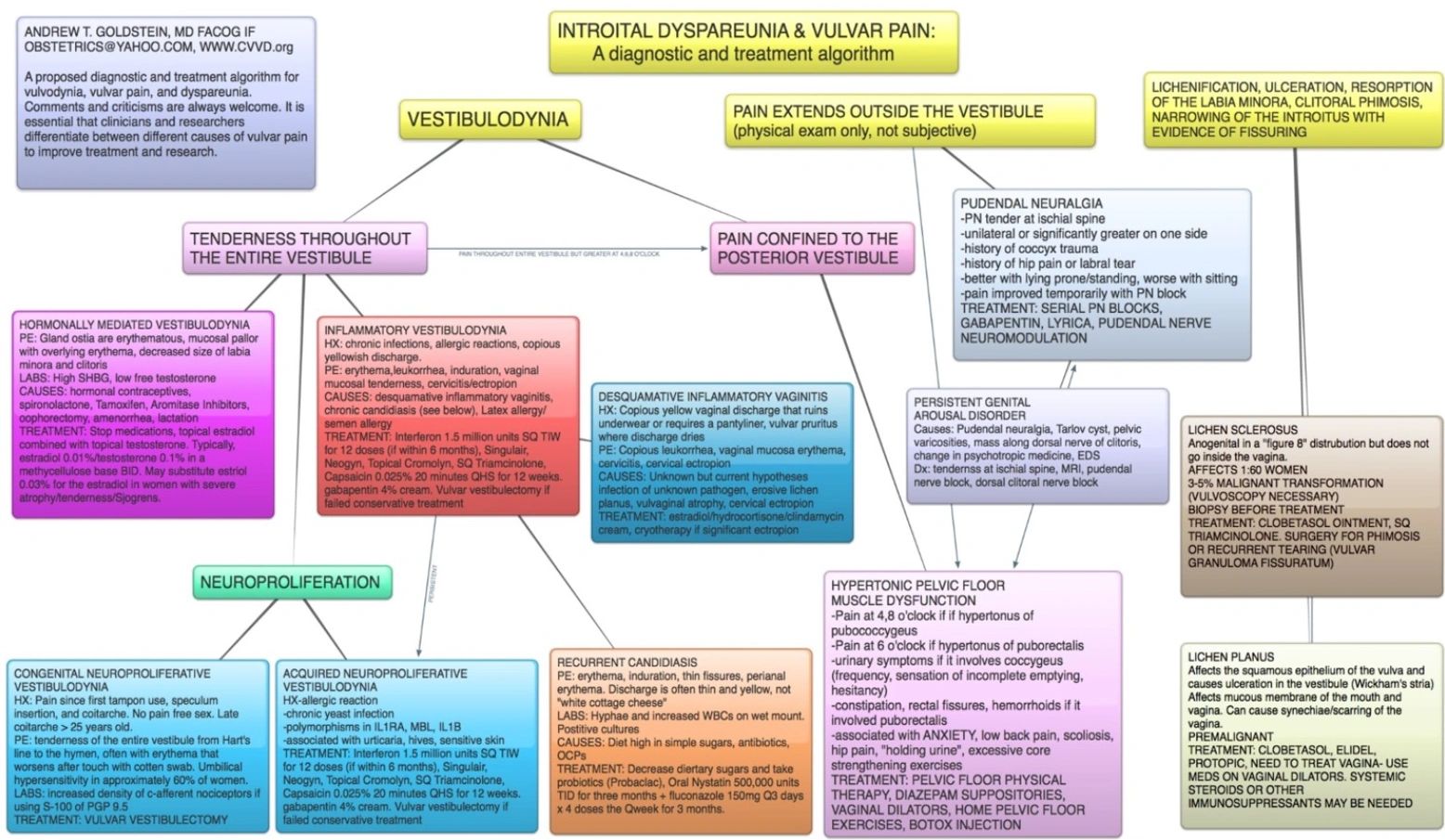 Introital Dyspareunia and Vulvar Pain algorithm