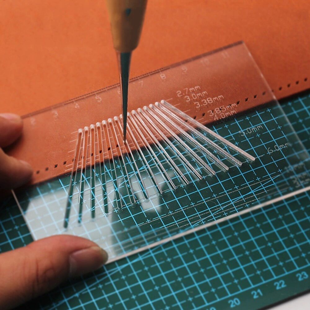 Precision Punch Positioning Tool | Versatile Acrylic Auxiliary Ruler