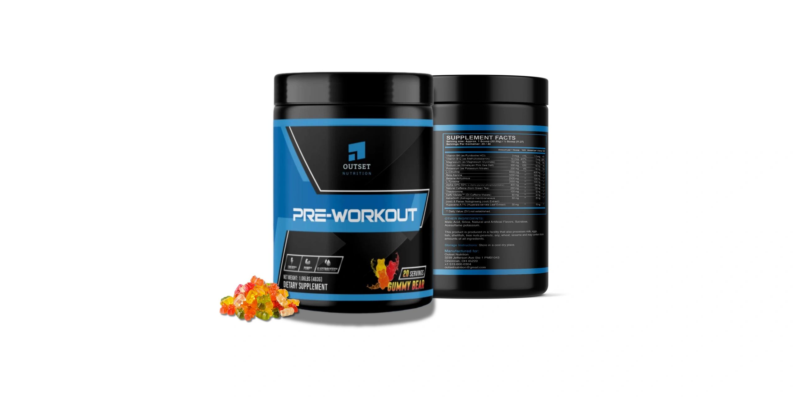Outset Nutrition - Pre Workout, Workout Supplements