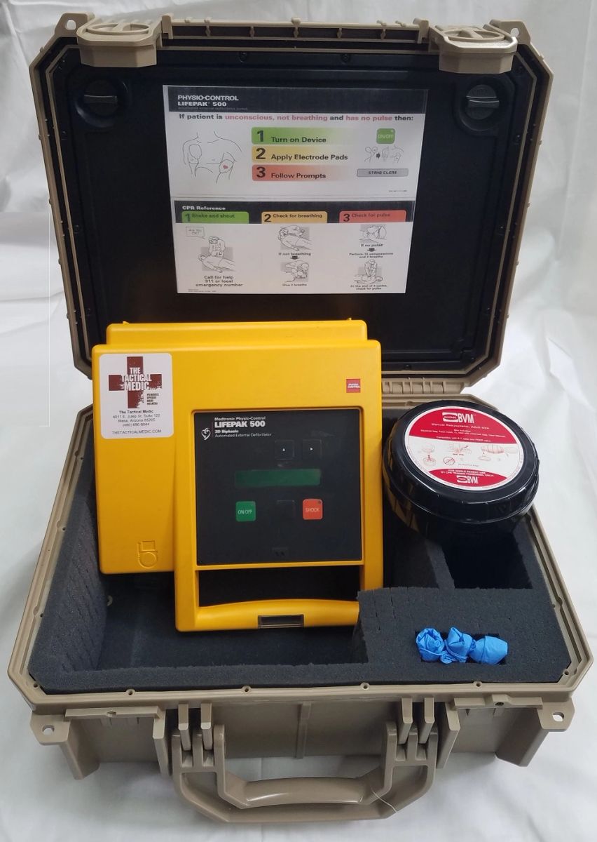 TTM Advanced CRP Kit w/ Lifepak 500 Biphasic AED